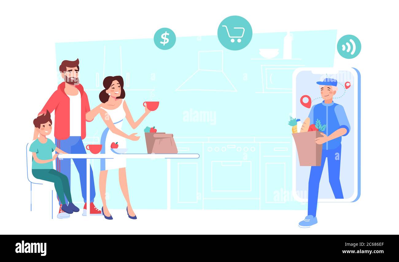 Child grocery bag Cut Out Stock Images & Pictures - Alamy