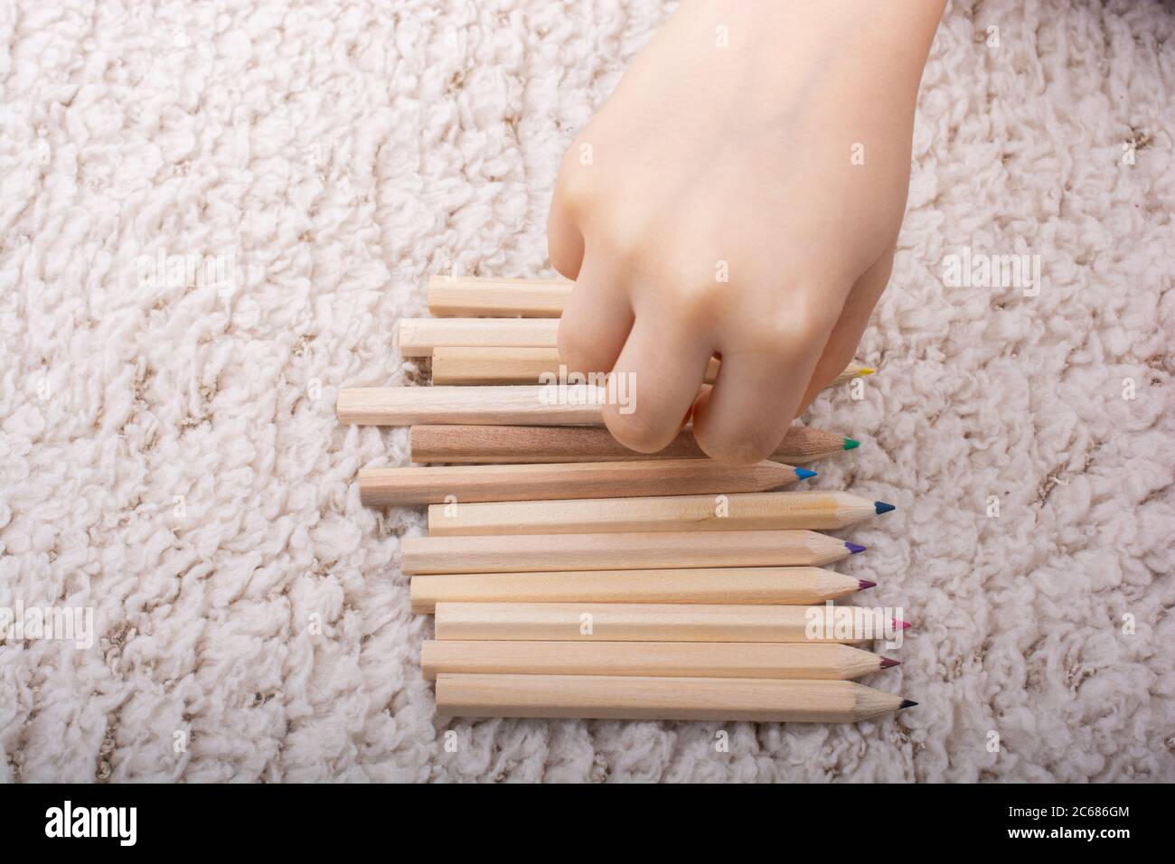 Variety of colors vector set of colored pencils. Drawing and painting ...