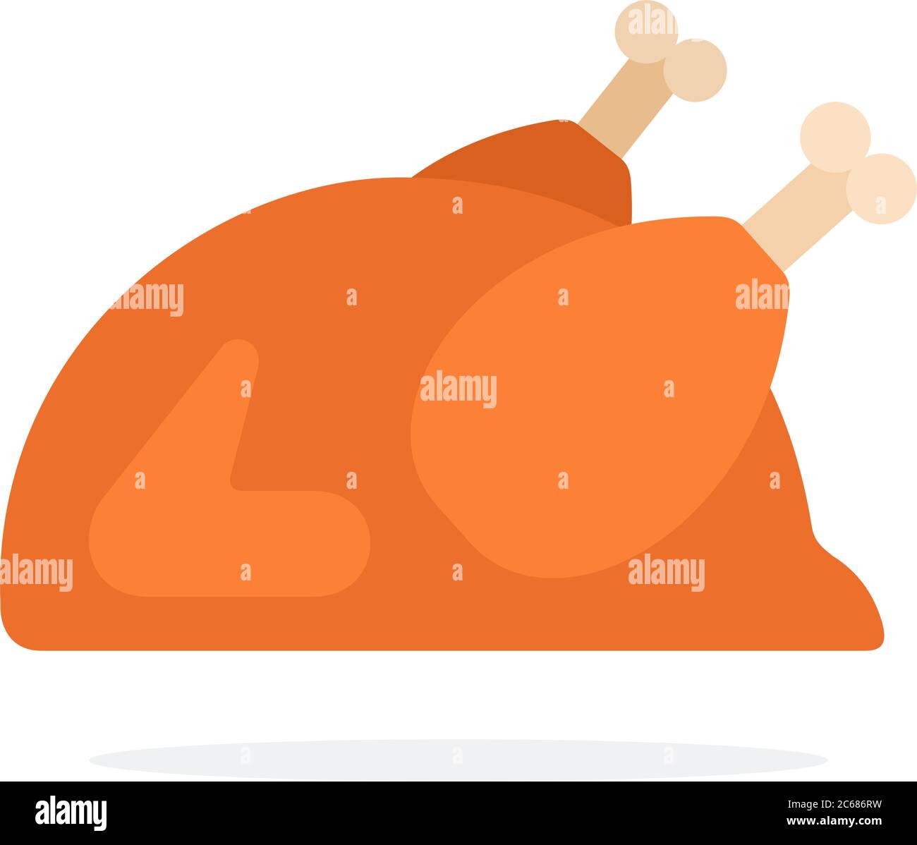 Whole roasted chicken Stock Vector Image & Art - Alamy