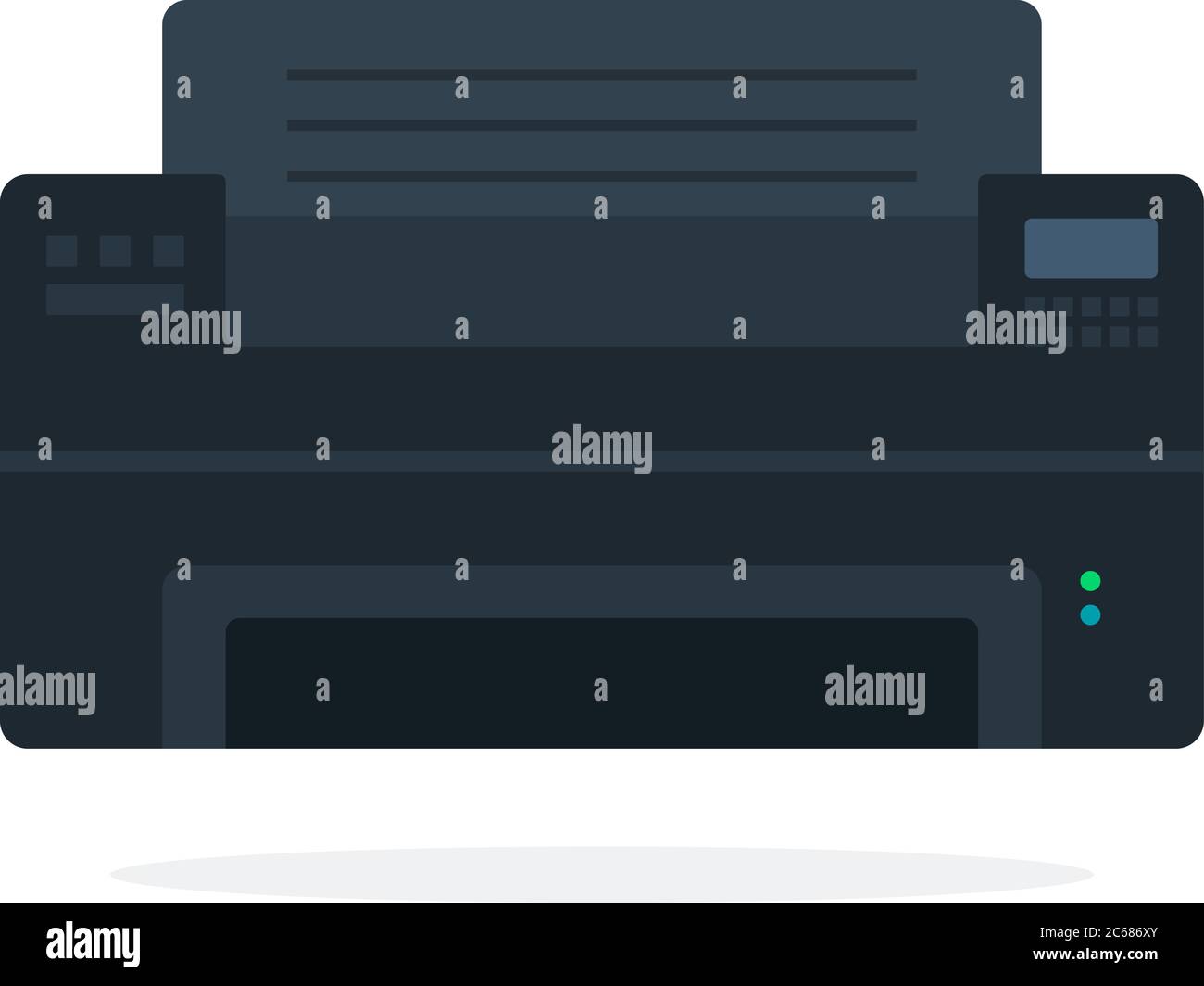 Printer vector flat isolated Stock Vector Image & Art - Alamy