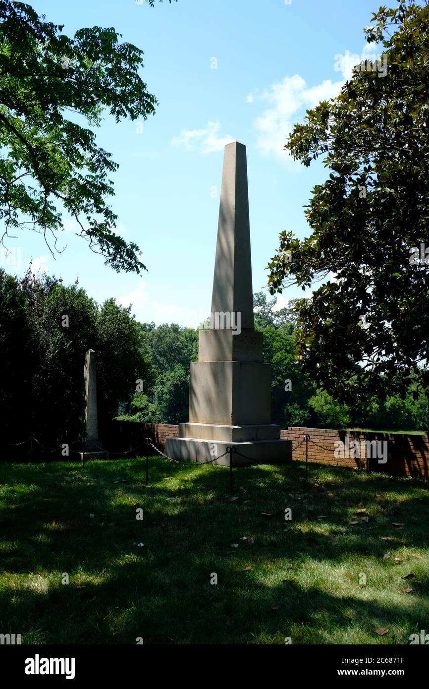 Grave of James Madison, President of the United States Stock Photo - Alamy