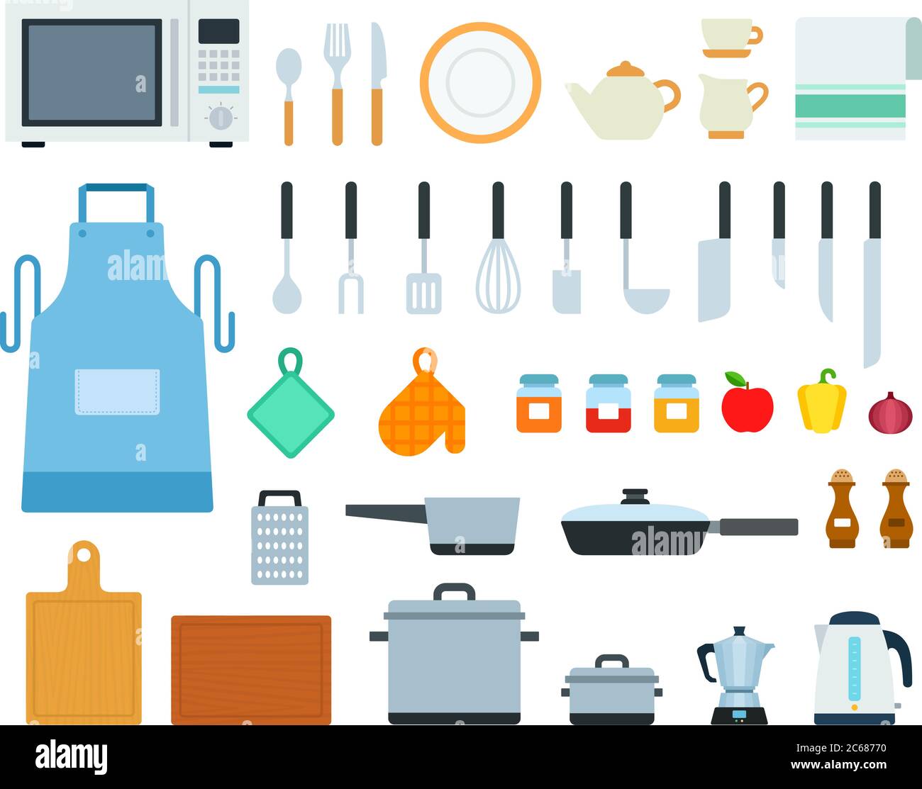 Kitchenette Stock Vector Images - Alamy