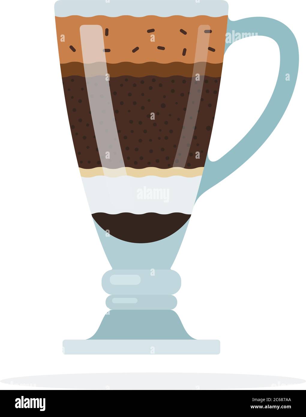 Mixed espresso drink Stock Vector Images - Alamy