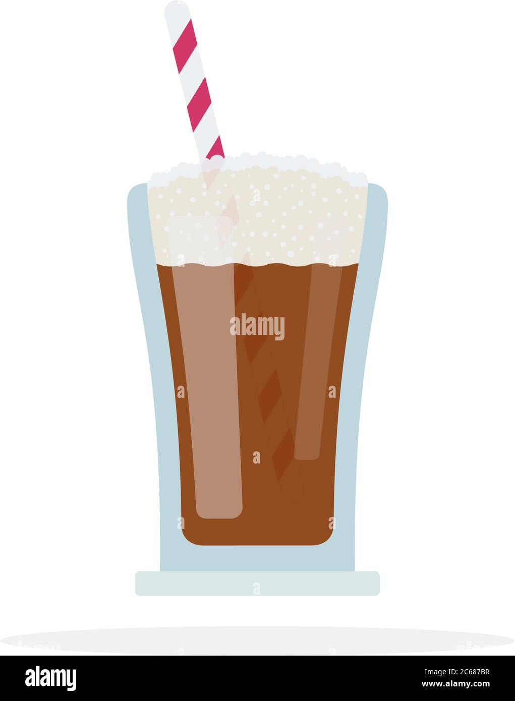 Glass of cocoa Stock Vector Images - Alamy