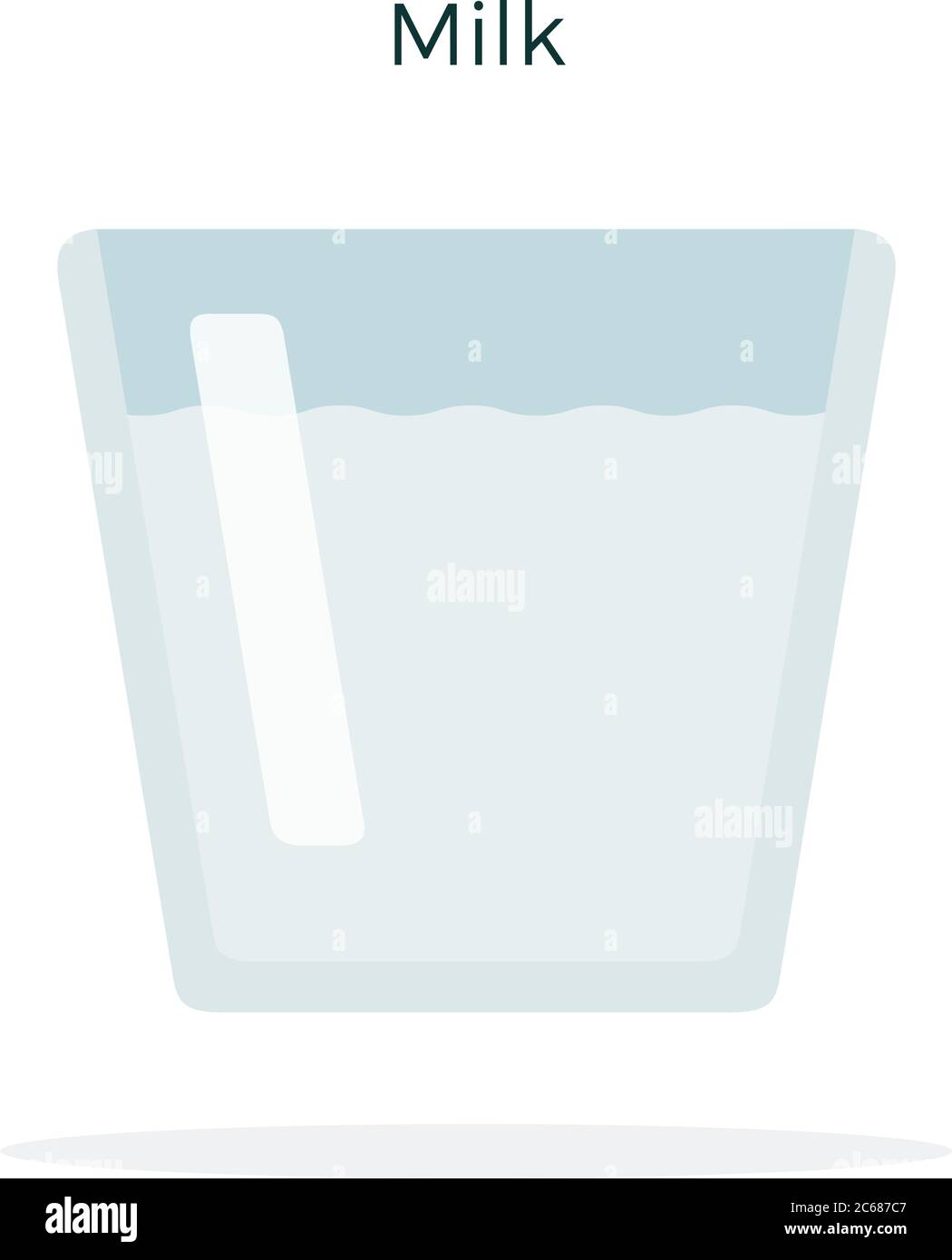 Full cream milk in Stock Vector Images - Alamy