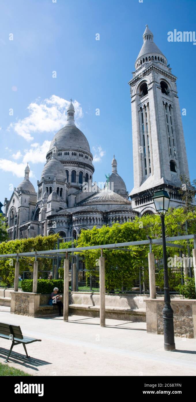 View of Church in Montmartre, Paris, France Stock Photo - Alamy