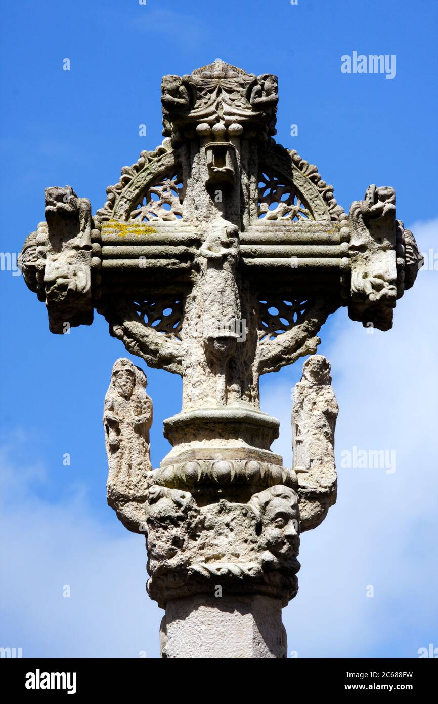 Stone Cross, Le Treport, Normandy, France Stock Photo - Alamy