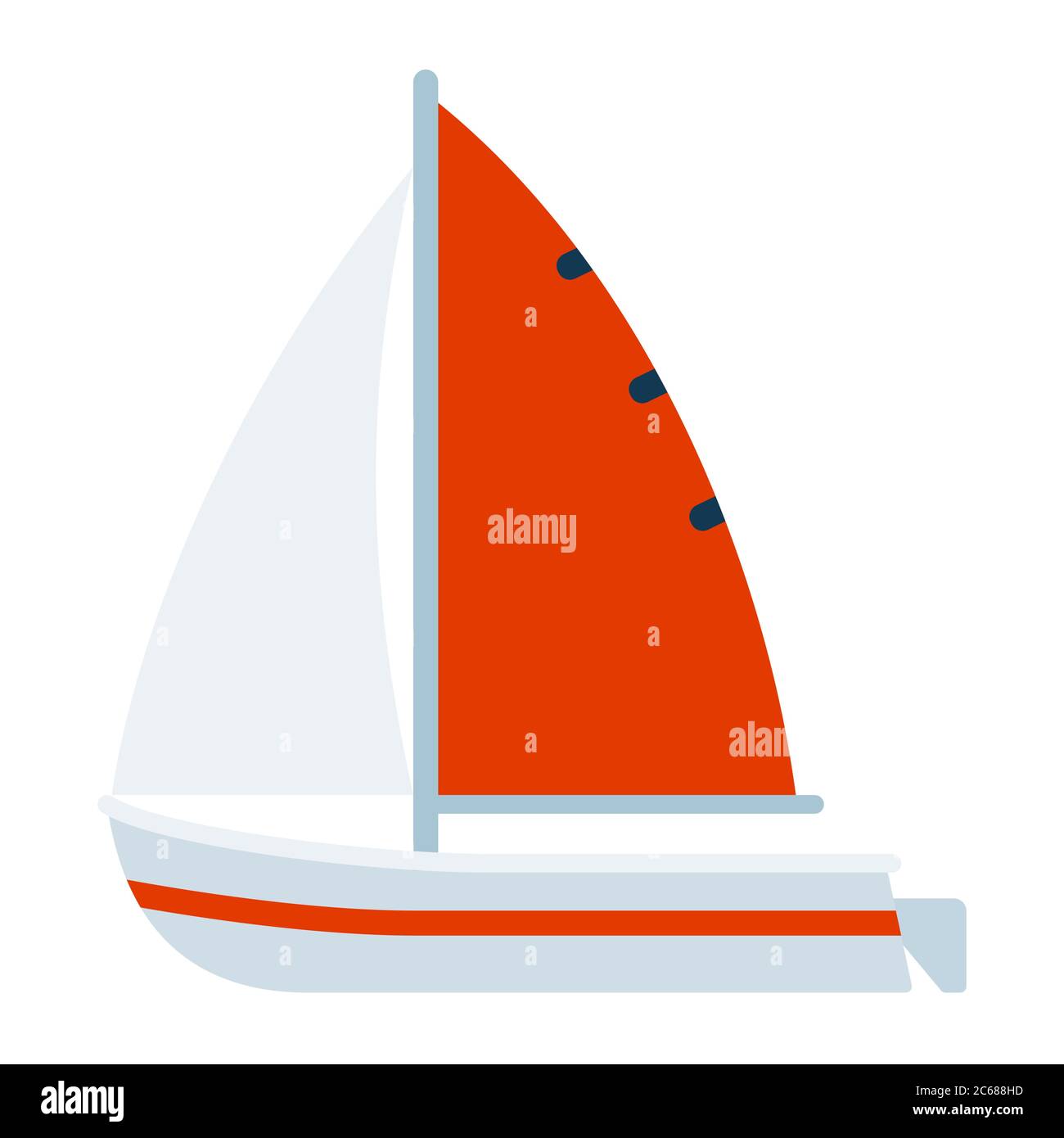 Sailing yacht Boats types vector icon flat isolated Stock Vector Image ...