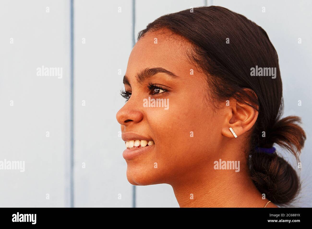 Happy pretty cuban woman hi-res stock photography and images - Alamy