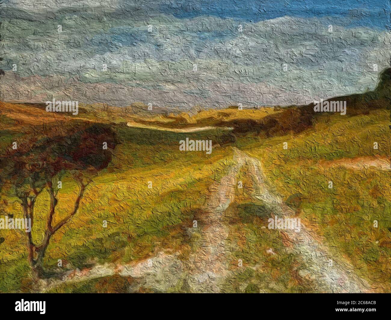 Beautiful natural painted countryside landscapes Stock Photo - Alamy