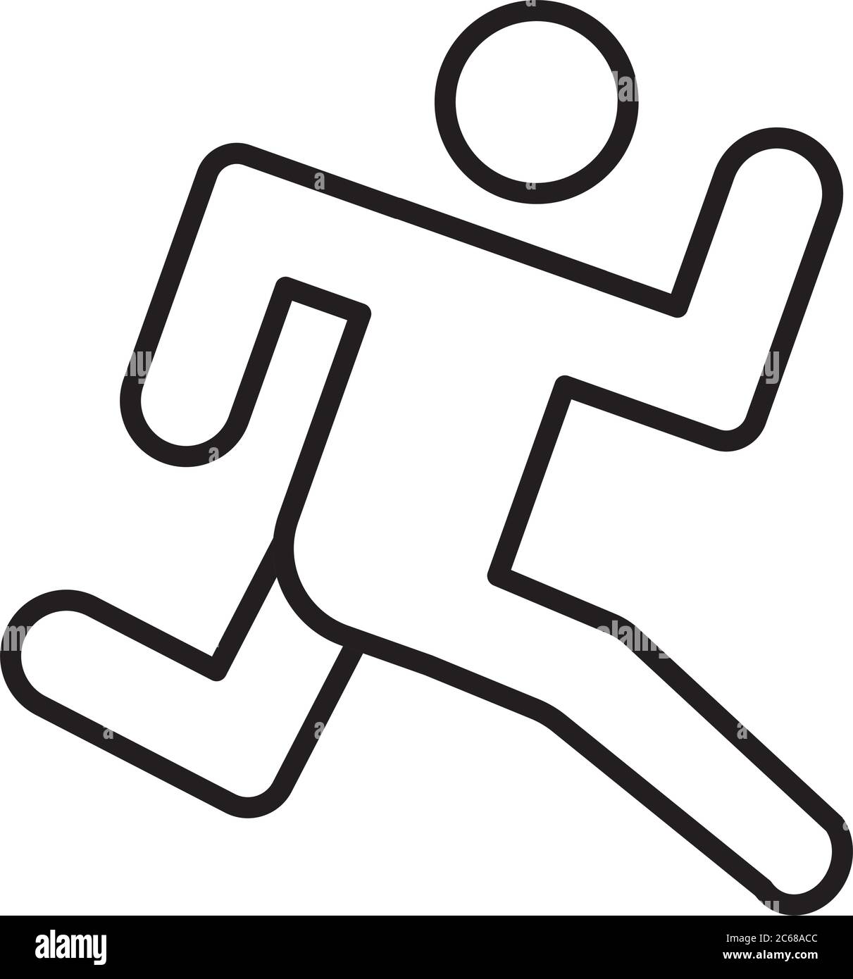 runner avatar figure line style icon vector illustration design Stock ...