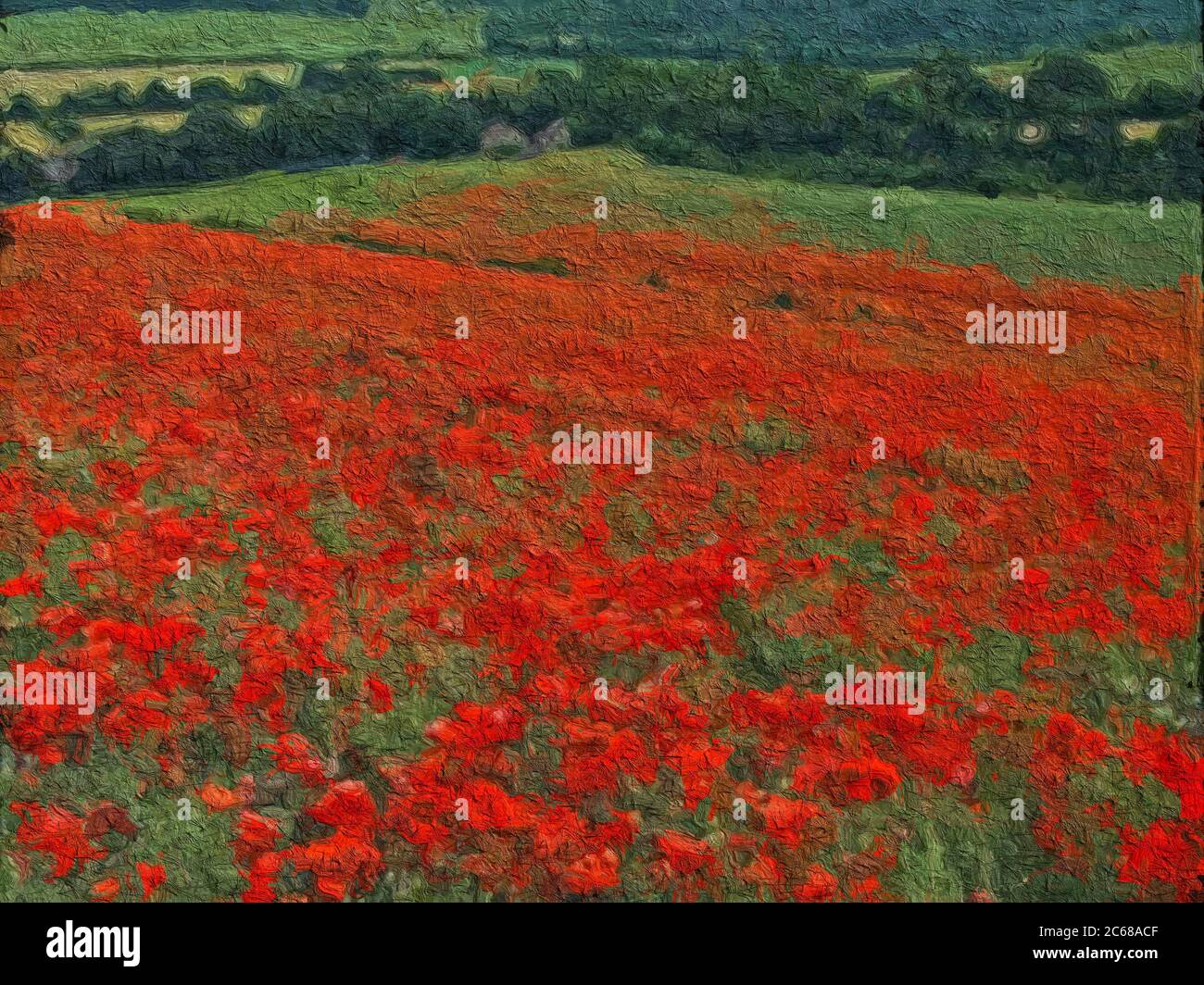 Beautiful natural painted countryside landscapes Stock Photo - Alamy
