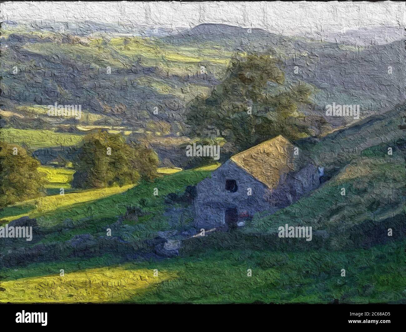 Beautiful natural painted countryside landscapes Stock Photo - Alamy