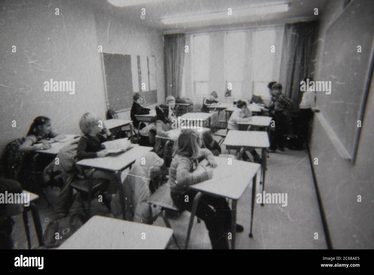 Fine 70s vintage black and white lifestyle photography of students ...