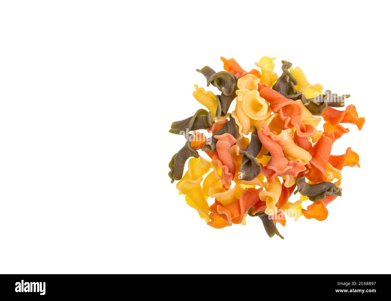 Gigli or campanelle, is a small fluted dried pasta, rolled in the shape ...