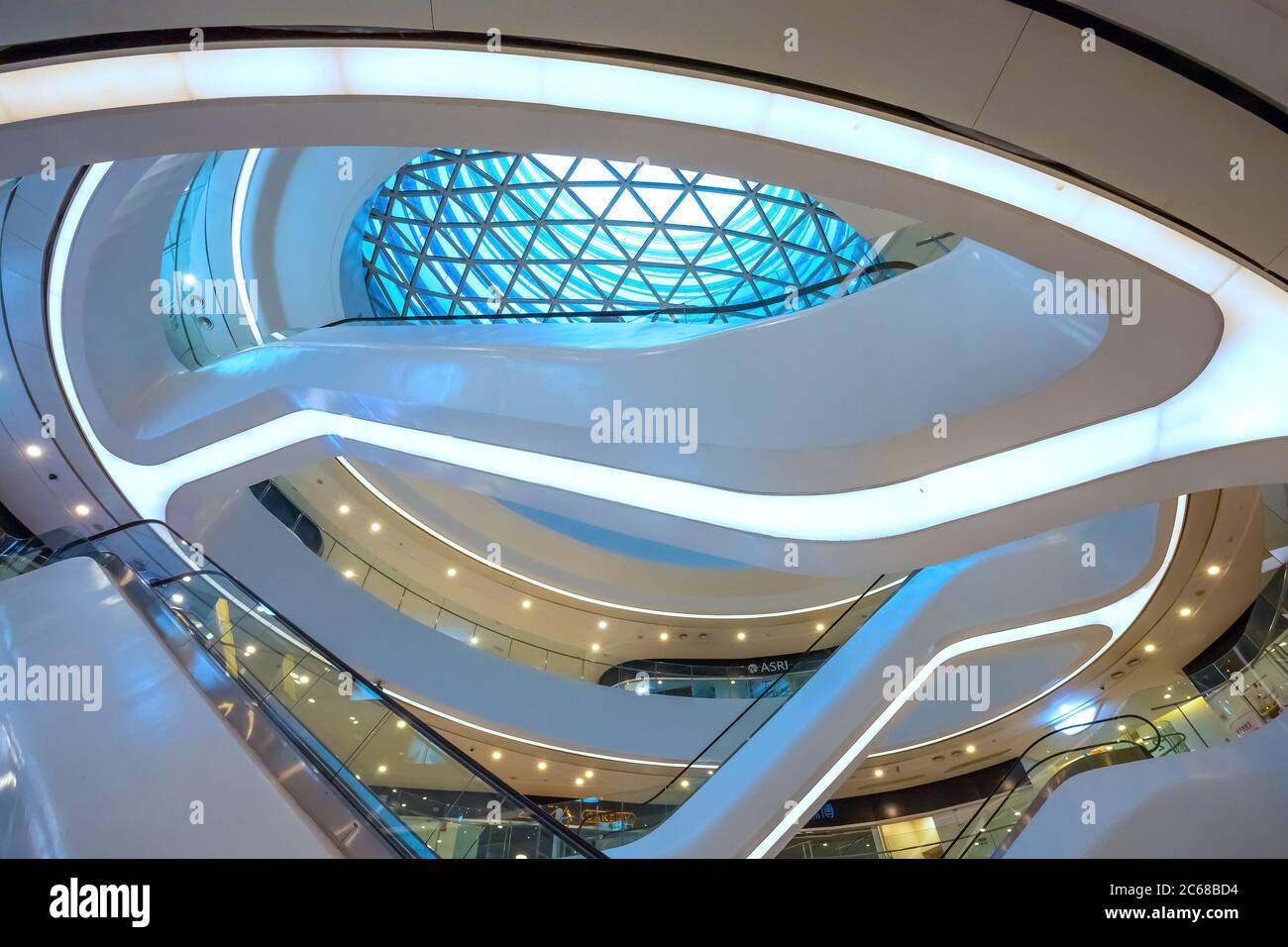 Beijing, China - Jan 9 2020: Galaxy Soho Building is an urban complex ...