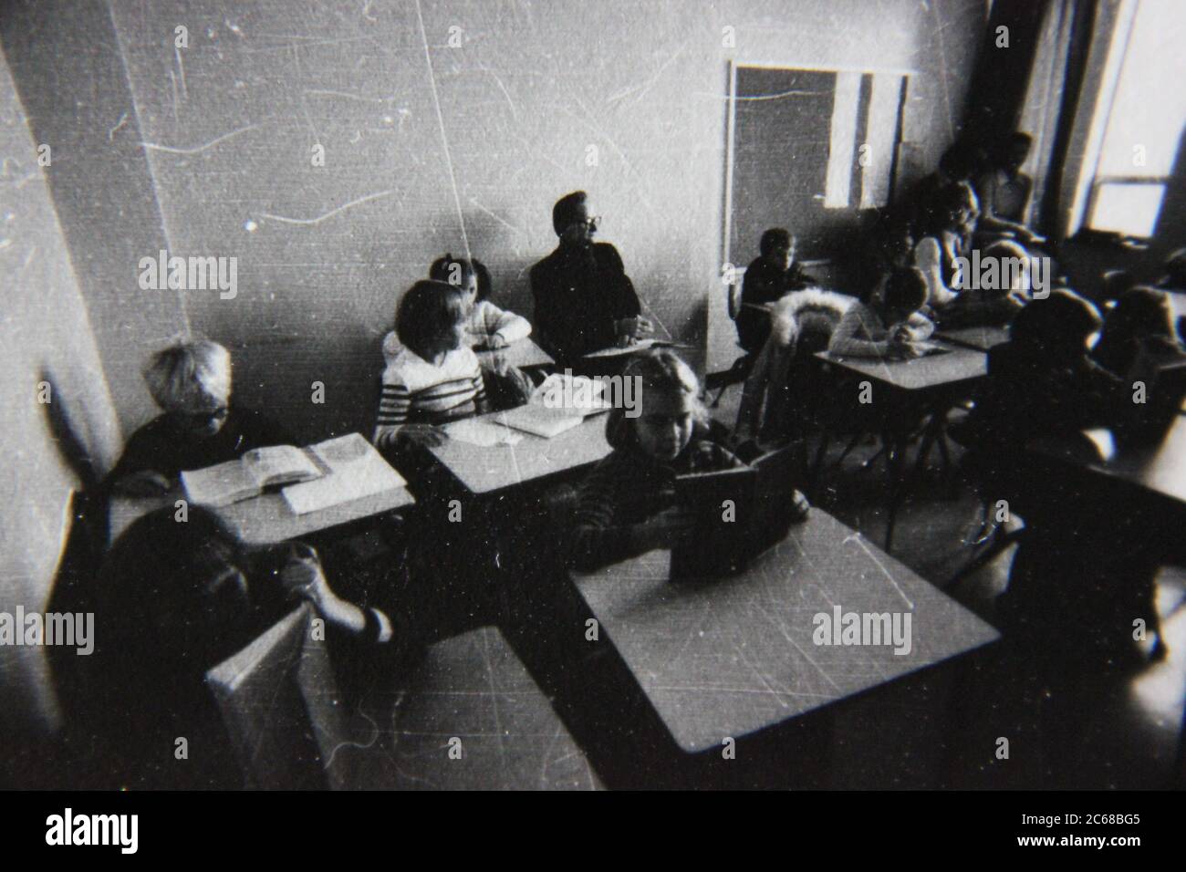 Fine 70s vintage black and white lifestyle photography of students ...