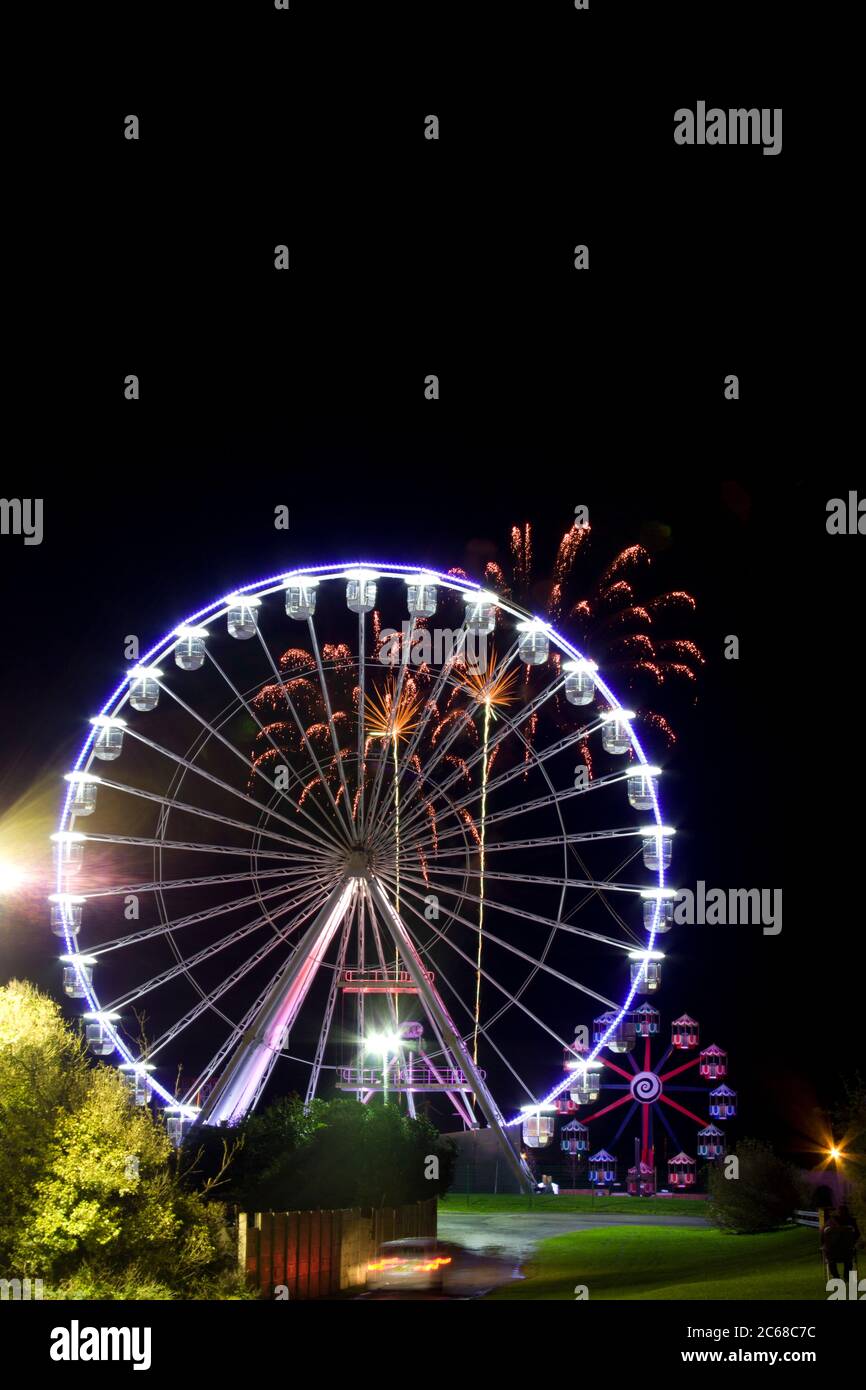 Amusement park, rides,Fireworks, festivities, finale, 4th of July ...