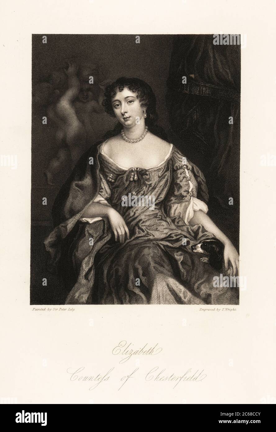 Lady Elizabeth Stanhope, Countess of Chesterfield, formerly Elizabeth ...