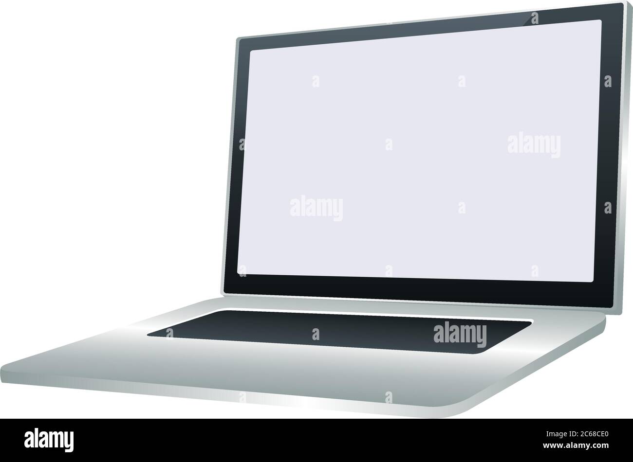 laptop computer portable digital device vector illustration design ...