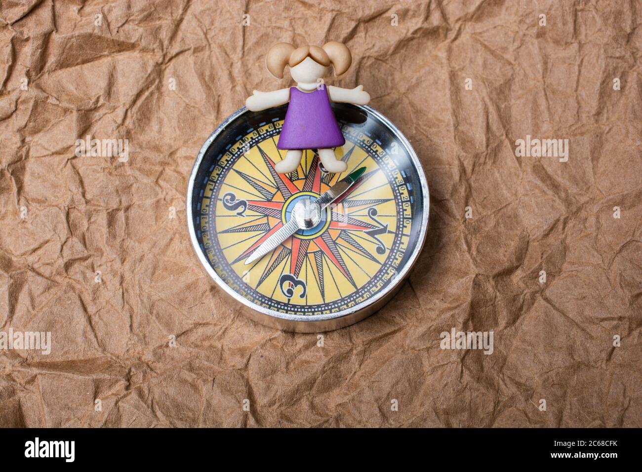 Miniature compass hi-res stock photography and images - Alamy