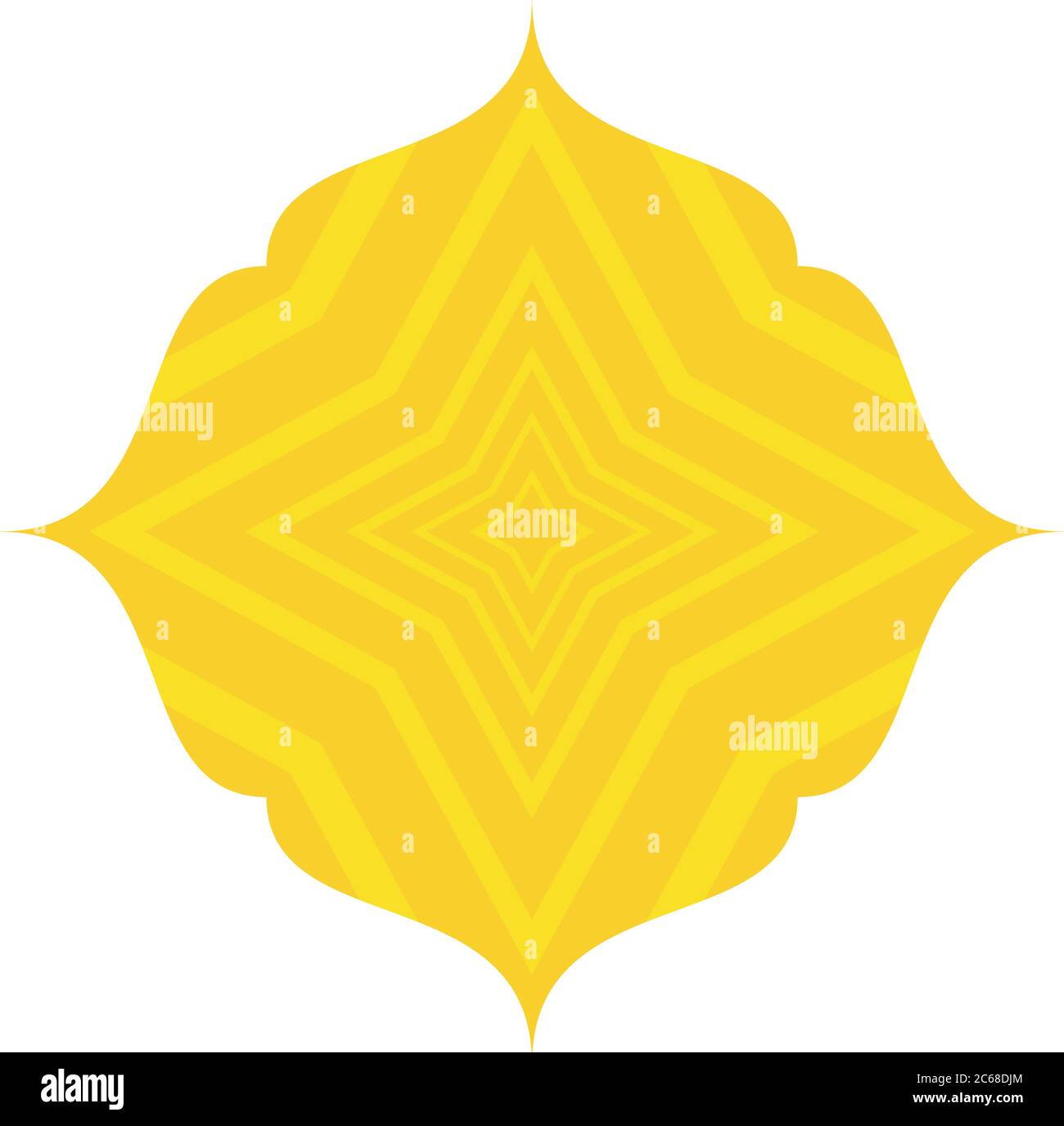 elegant yellow color frame icon vector illustration design Stock Vector ...
