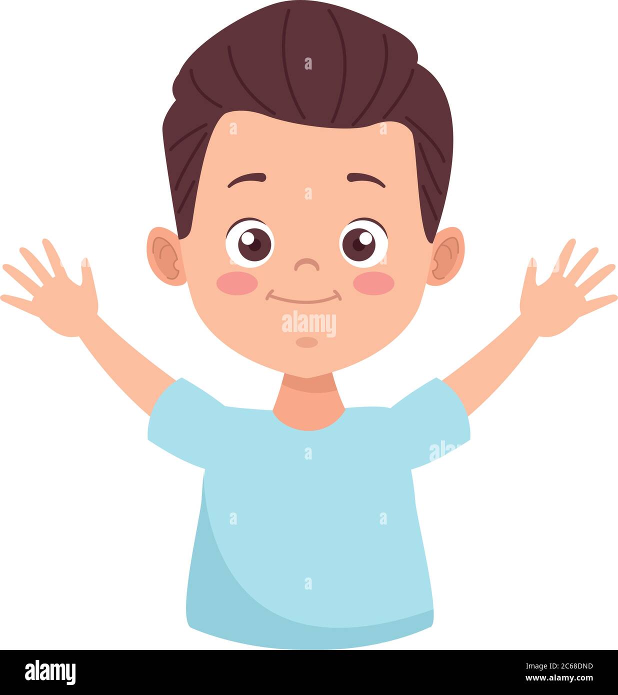 cute little boy avatar character vector illustration design Stock ...
