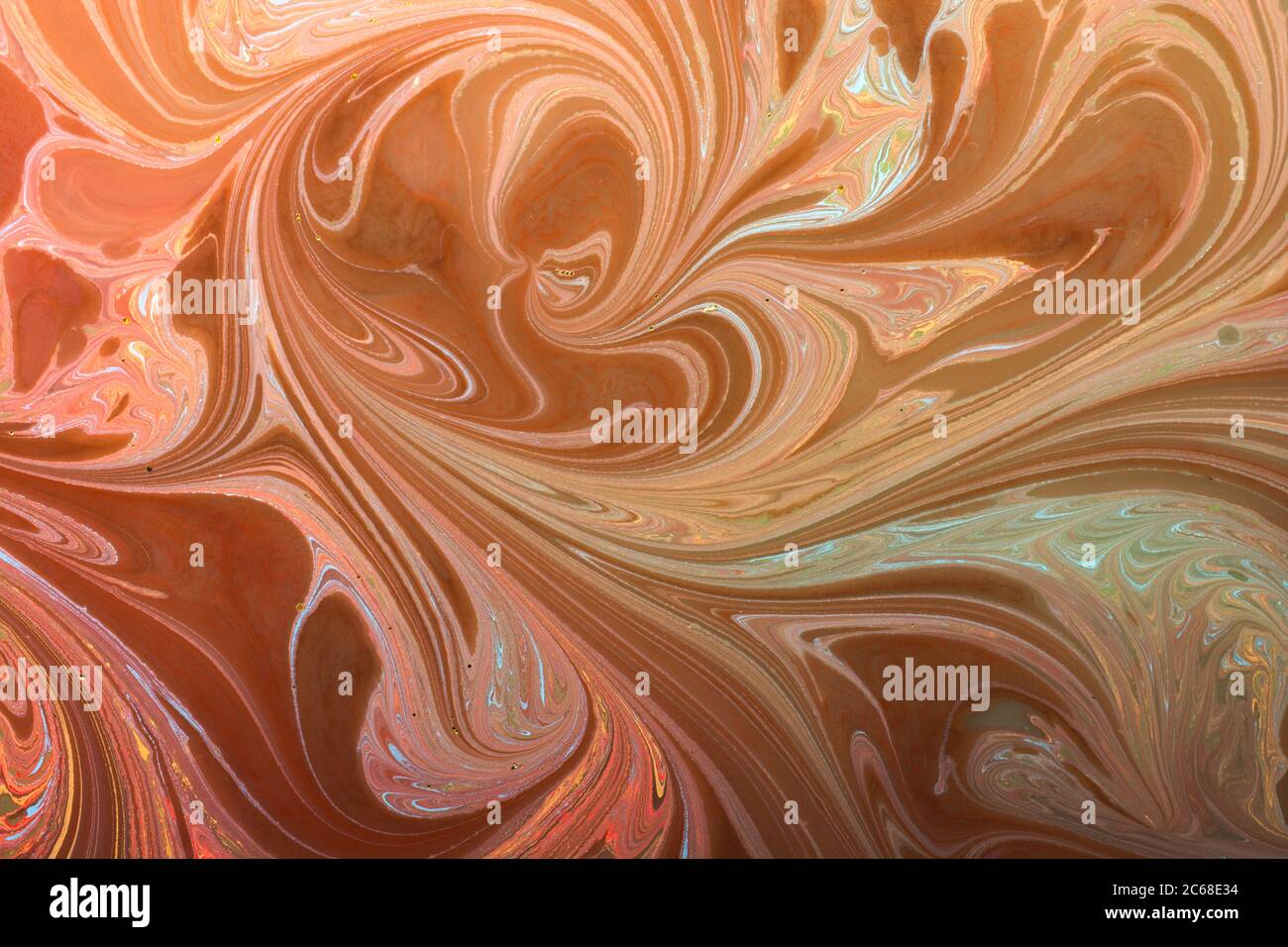 Creative ebru art background with abstract paint. Marbling texture ...