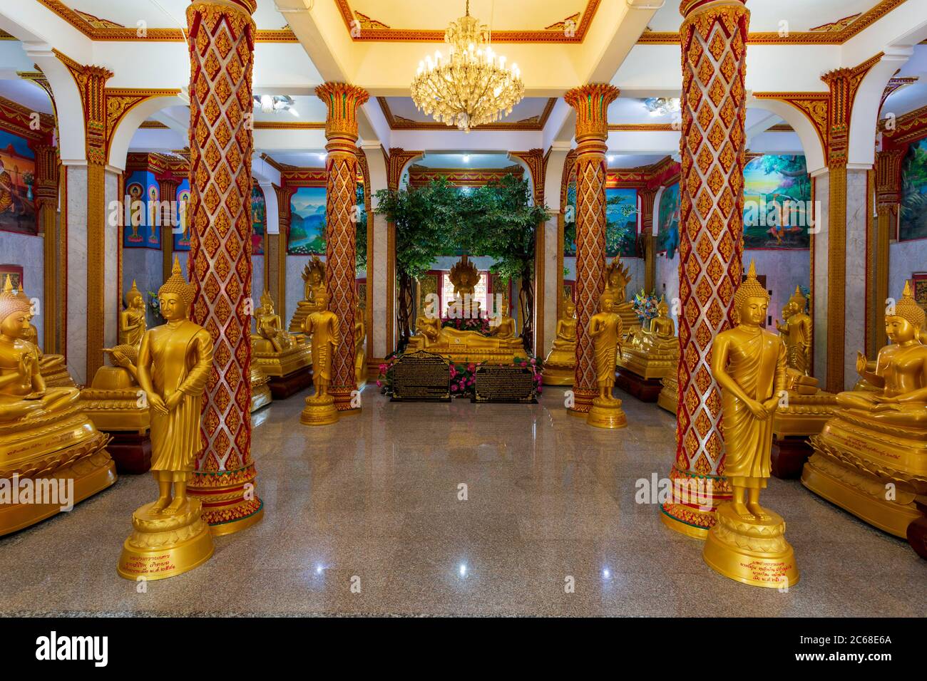 The most important of the 29 buddhist temples of Phuket is Wat Chalong ...