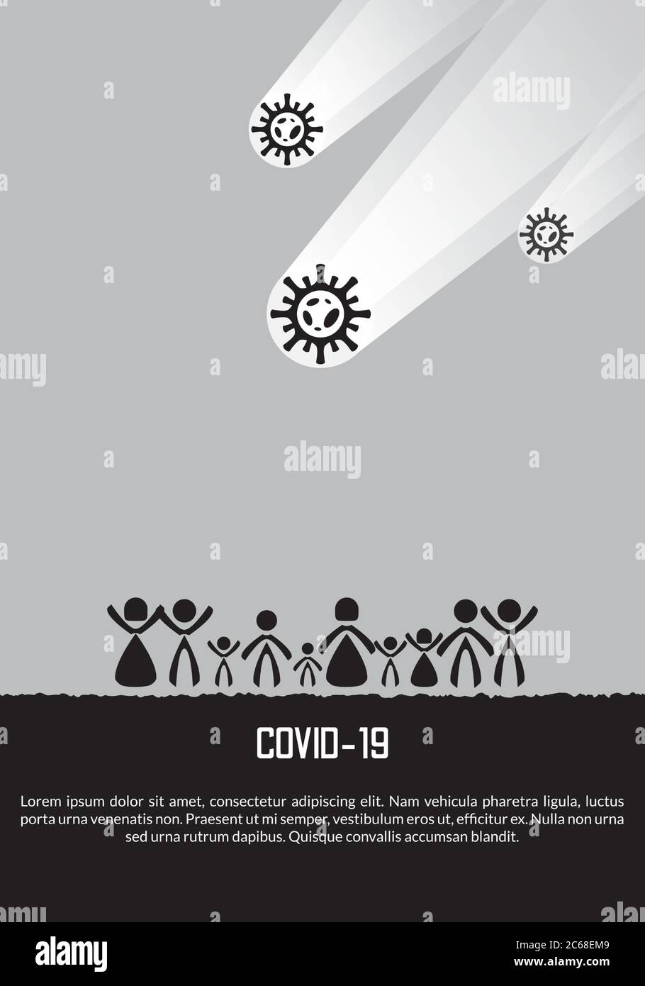 vector illustration of corona virus disease. covid-19 outbreak Stock ...