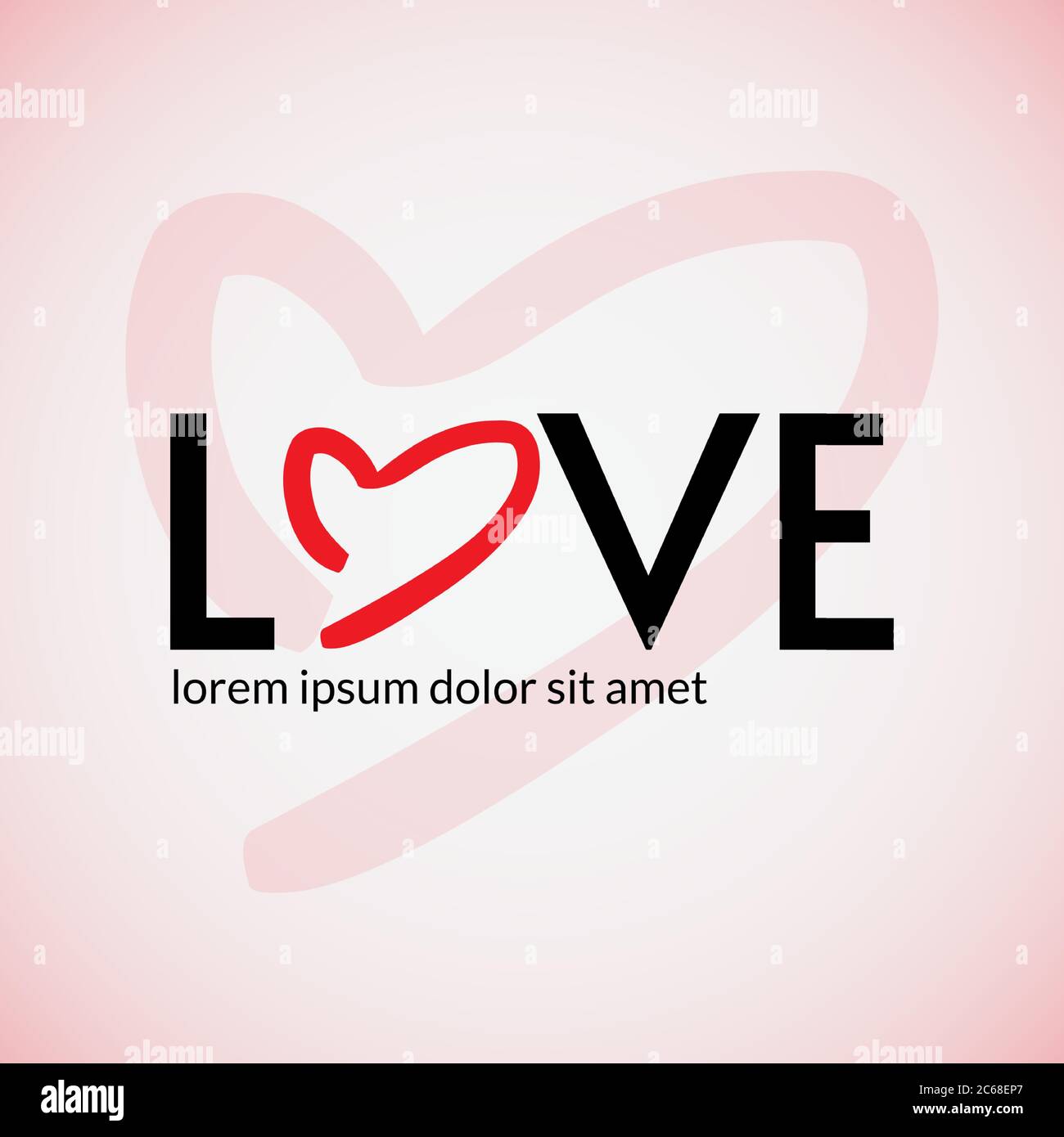 Love logo vector hi-res stock photography and images - Alamy