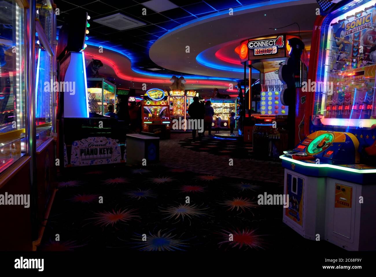 redemption games in a large arcade. Kids games, kids fun, winning ...