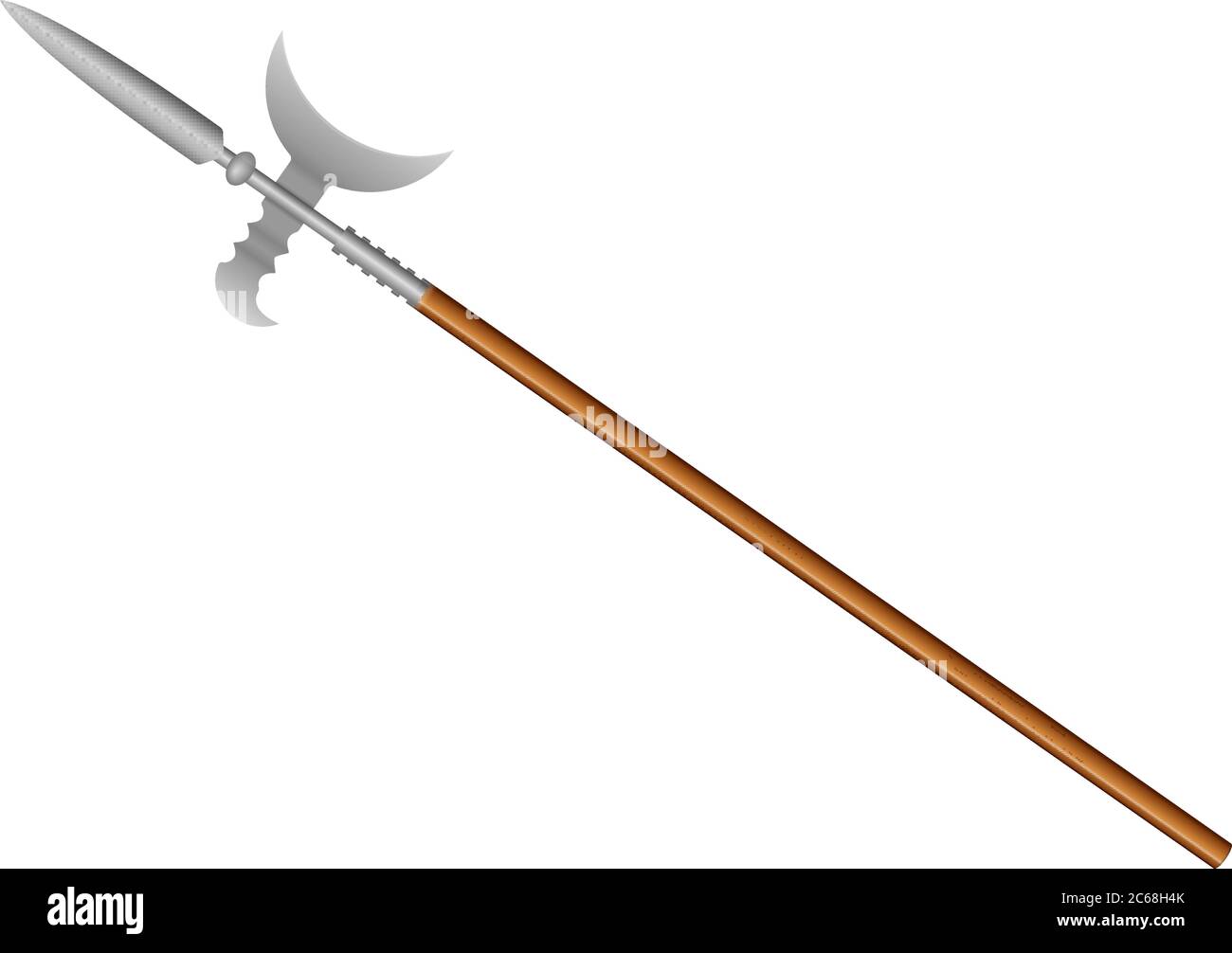 Halberd on a white background. Vector illustration Stock Vector Image ...