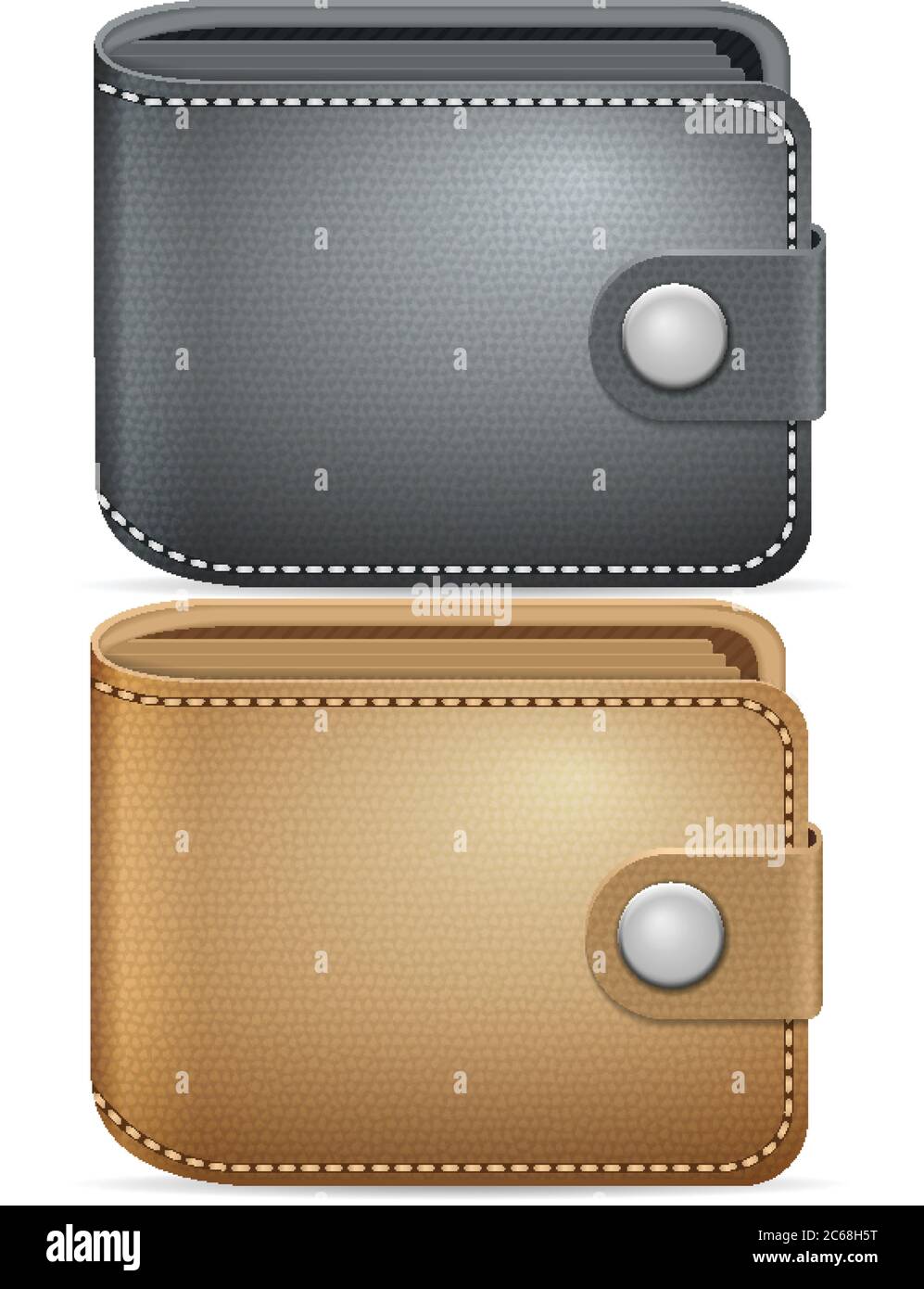Wallet set Stock Vector Images - Alamy