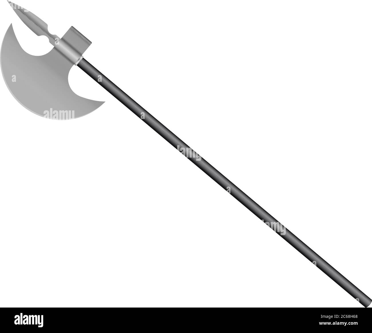 Halberd on a white background. Vector illustration Stock Vector Image ...