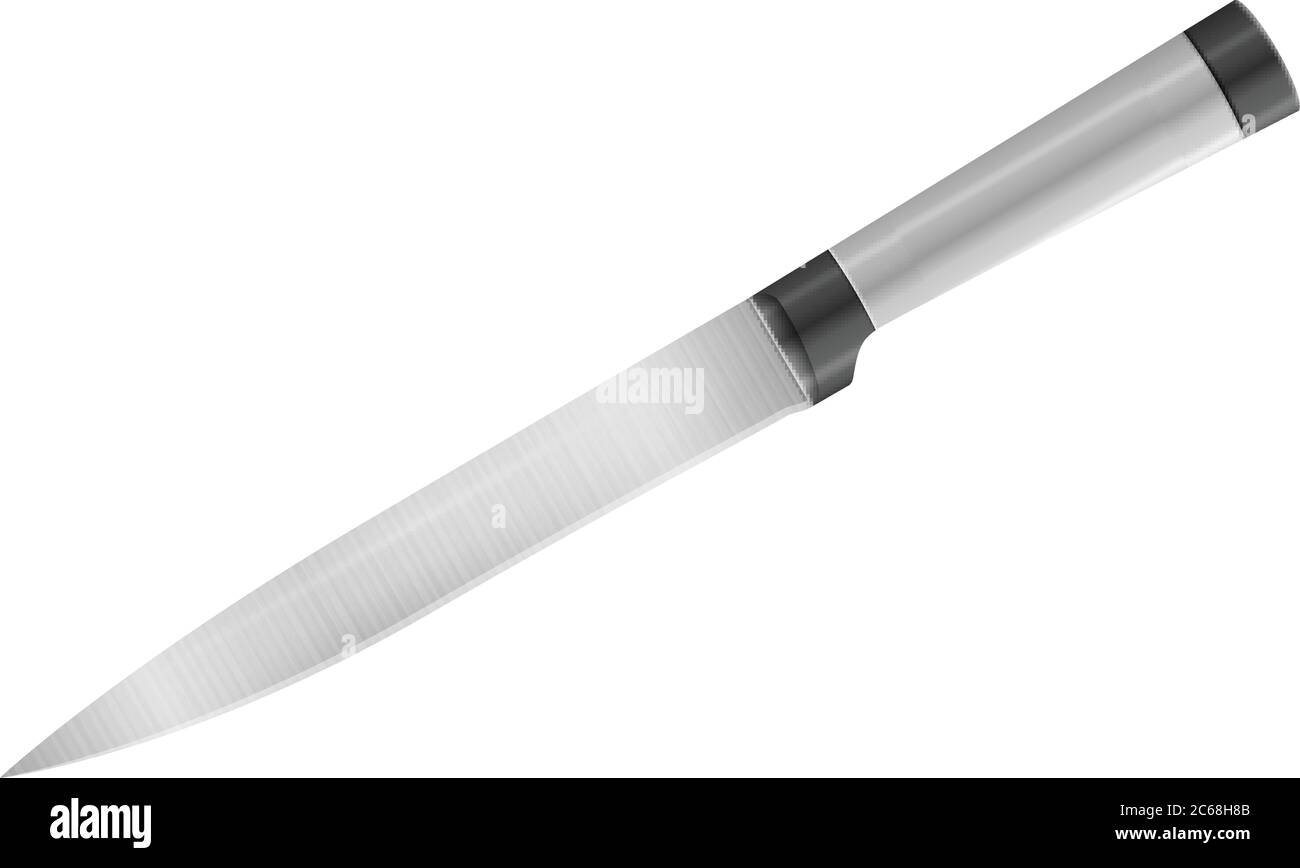 Kitchen knife on a white background. Vector illustration Stock Vector ...