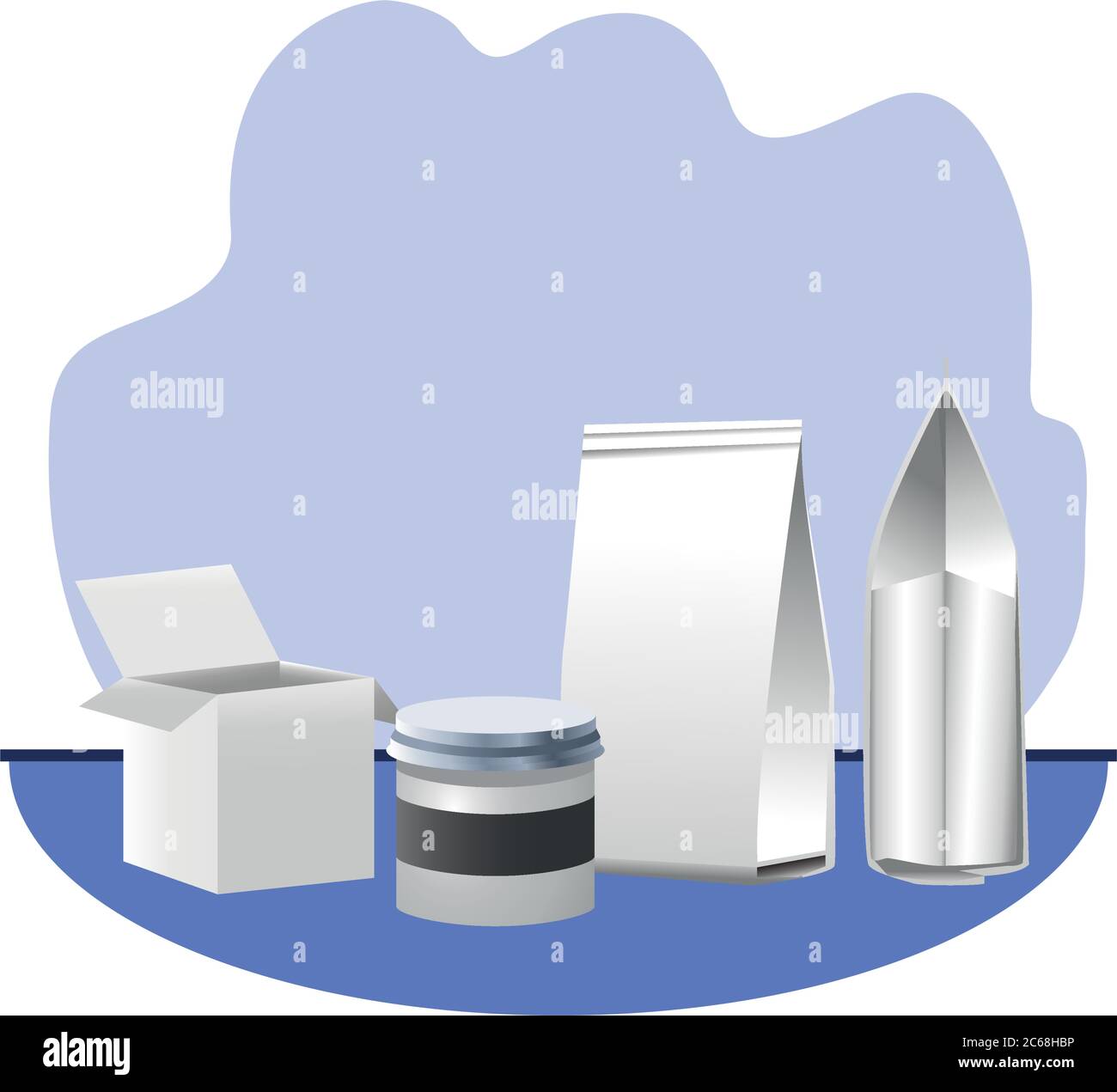 set of packings products branding icons vector illustration design ...