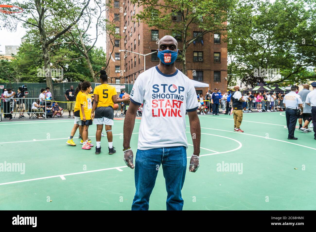 Memorial for High School Basketball star Brandon Hendricks who was ...