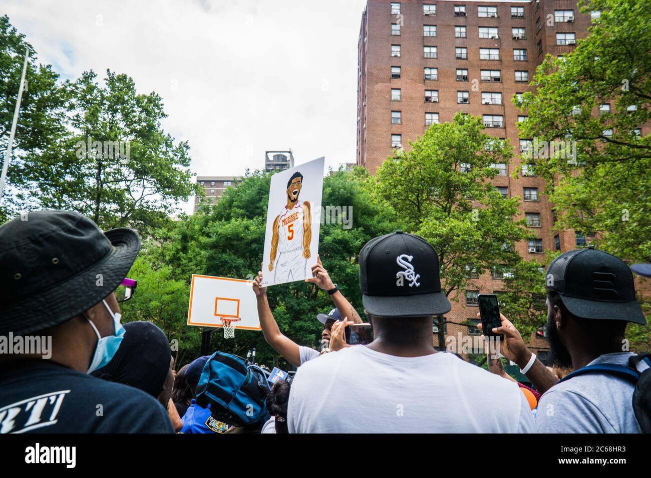 Memorial for High School Basketball star Brandon Hendricks who was ...