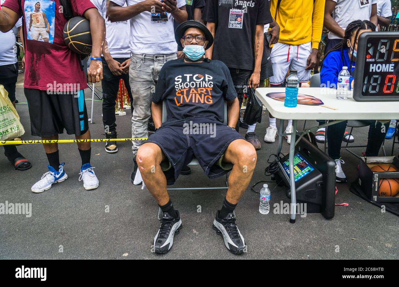 Memorial for High School Basketball star Brandon Hendricks who was ...