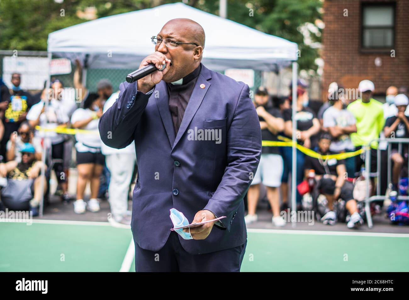 Memorial for High School Basketball star Brandon Hendricks who was ...