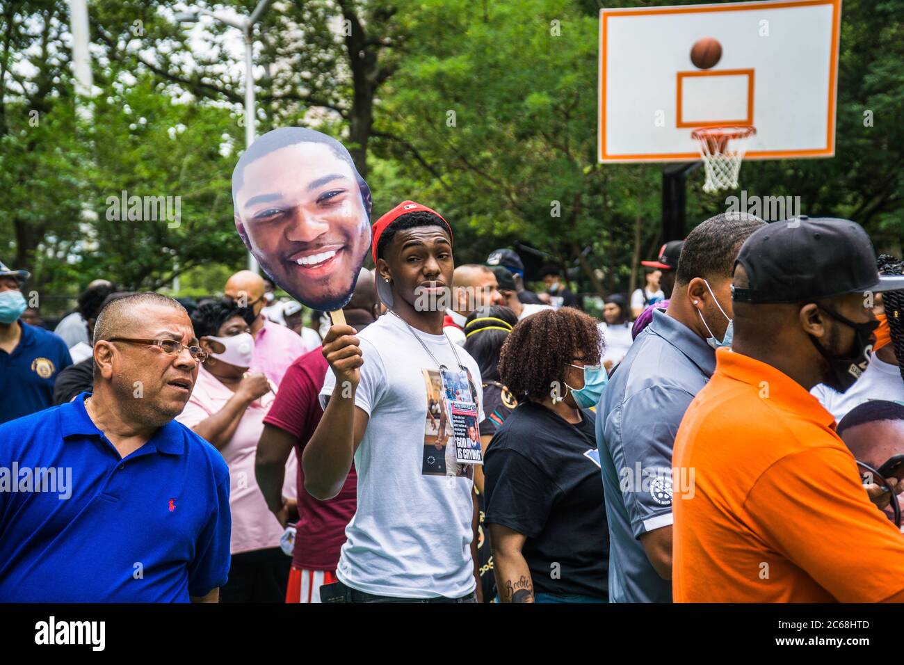 Memorial for High School Basketball star Brandon Hendricks who was ...