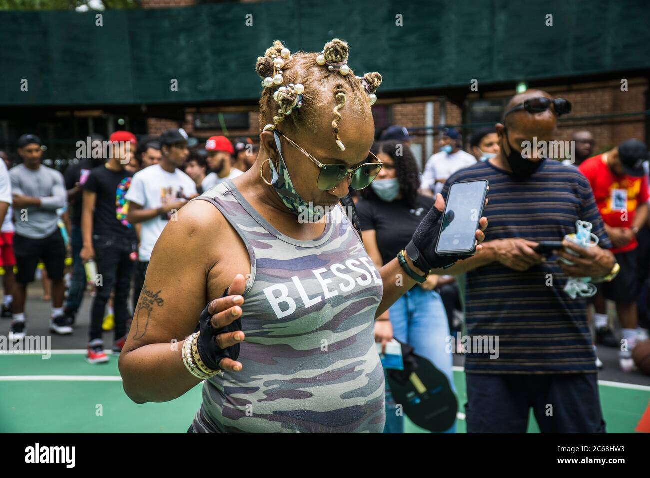Memorial for High School Basketball star Brandon Hendricks who was ...