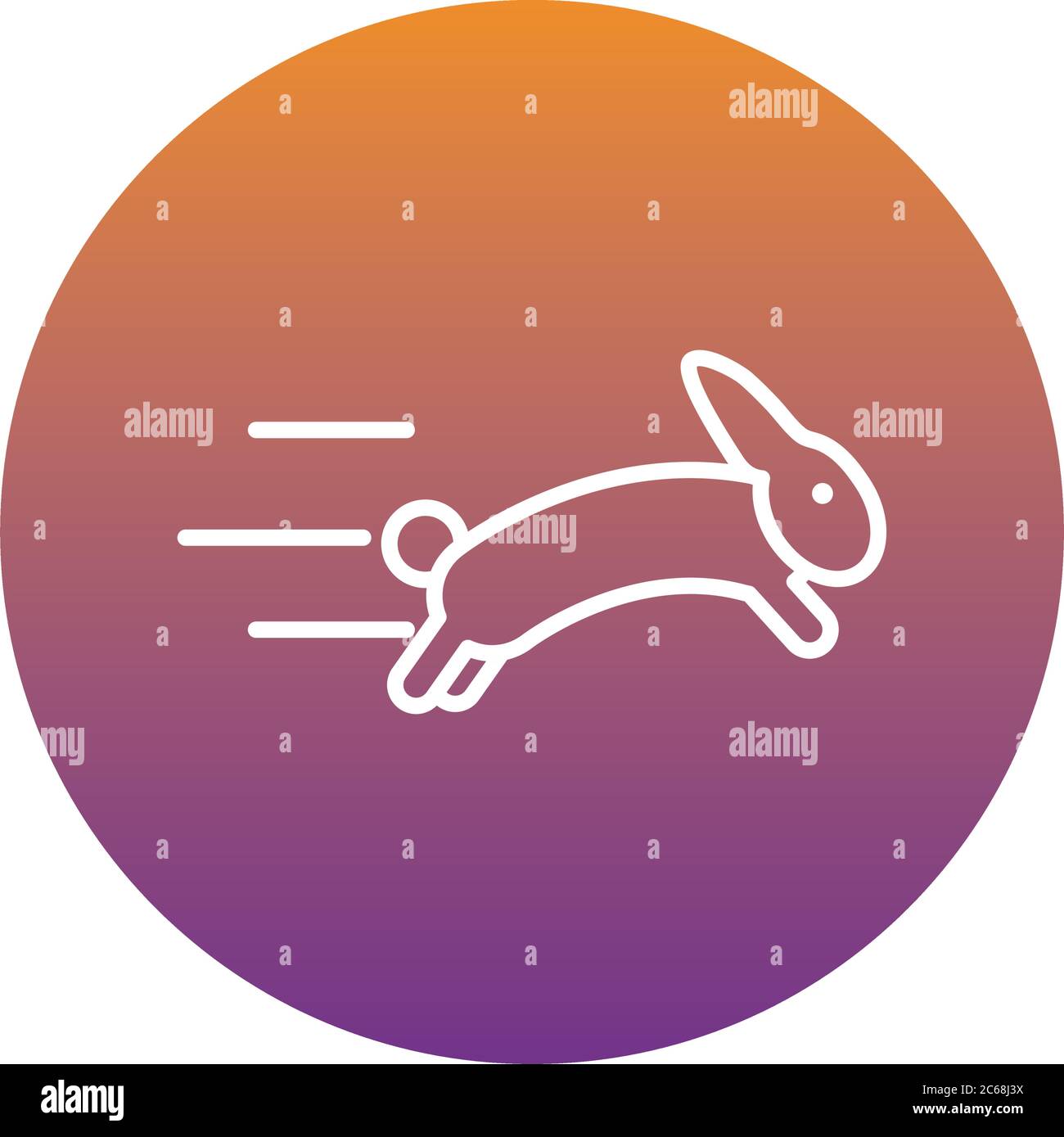 hare speed animal block style icon vector illustration design Stock ...