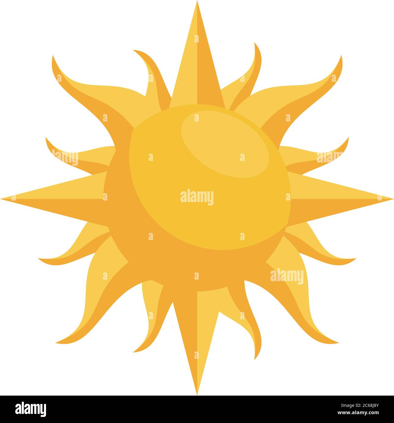 summer sun hot isolated icon vector illustration design Stock Vector ...
