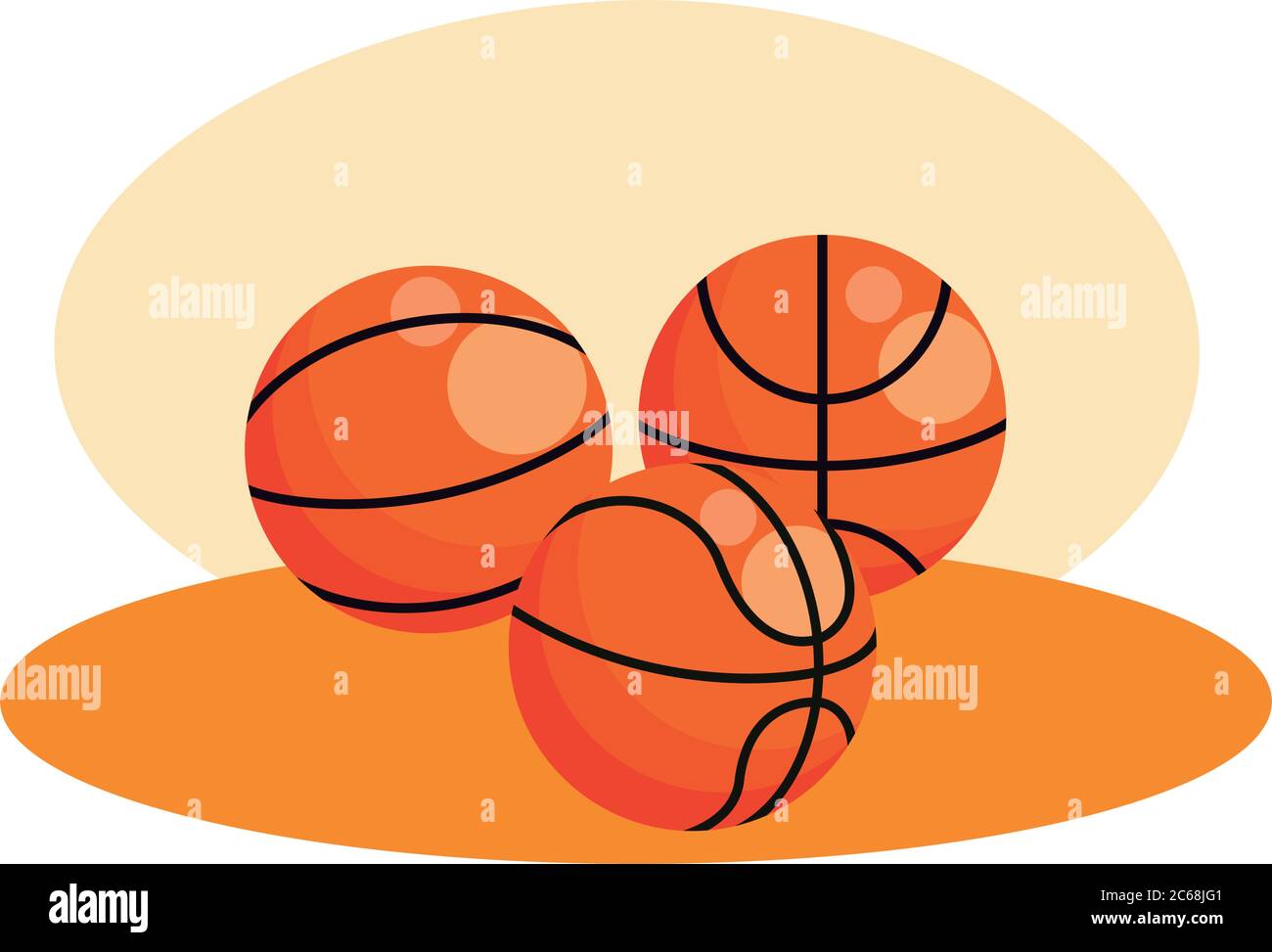 basketball balloons sport isolated icons vector illustration design ...