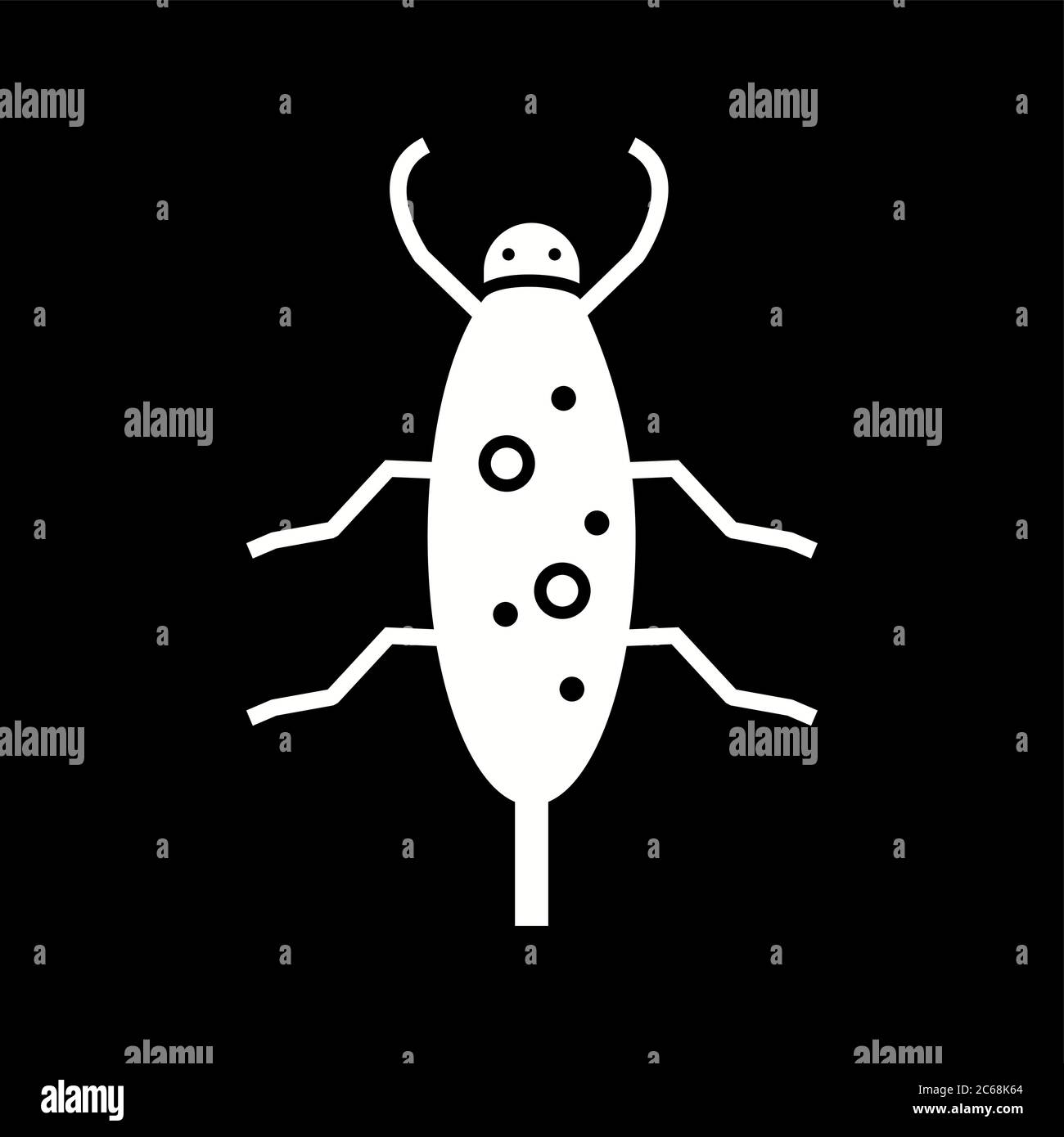 Unique Cockroach Vector Glyph Icon Stock Vector Image & Art - Alamy