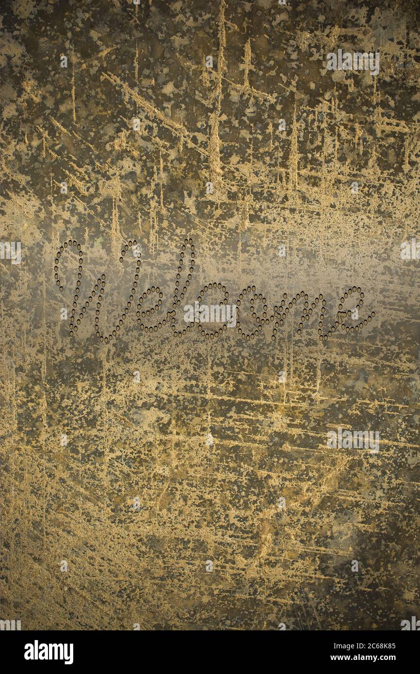 Welcome text wording on a background for business concept Stock Photo ...