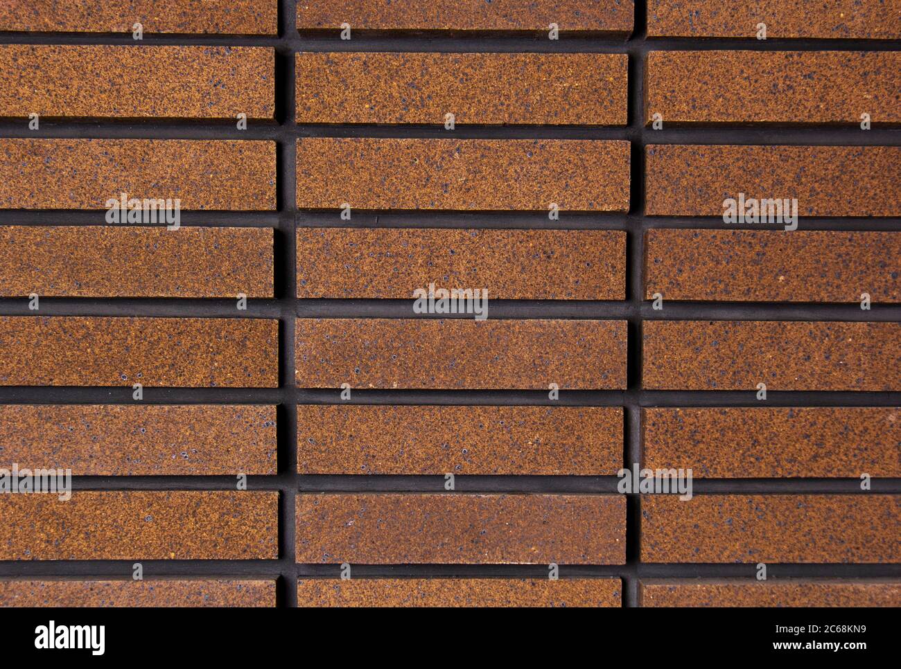 Arrange the bricks side by side - on a wall. The front of the brick ...