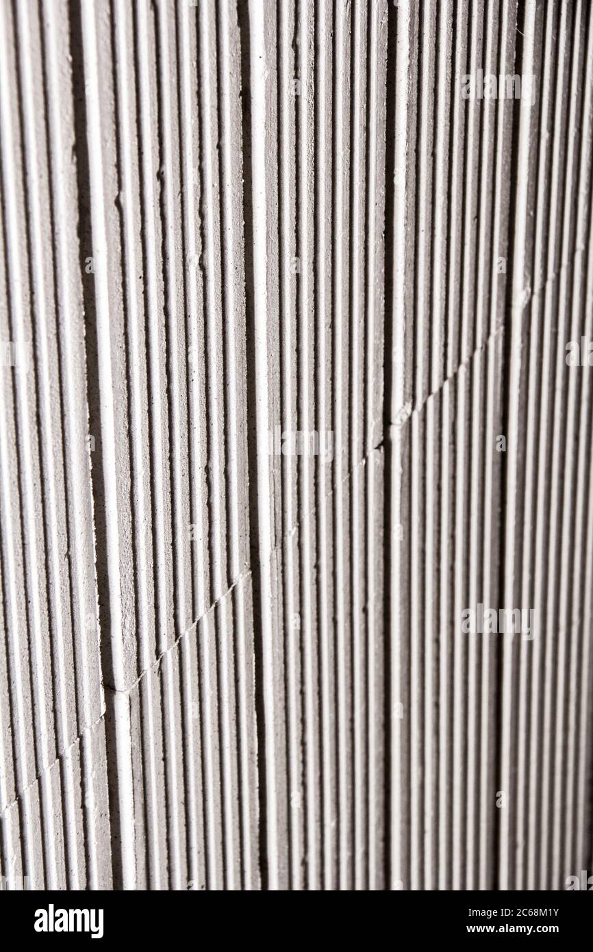 Arrange the rough brick with a slit. White and black Stock Photo - Alamy